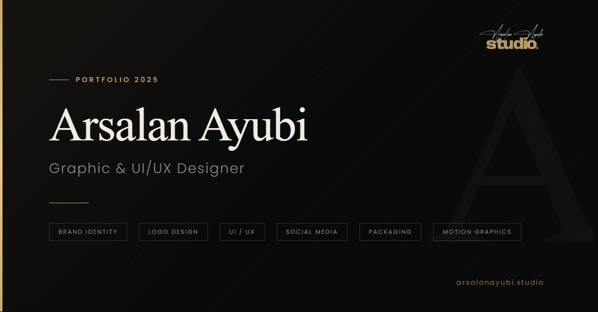 Arsalan Ayubi — Graphic & UI/UX Designer | Brand Identity, Logo ...